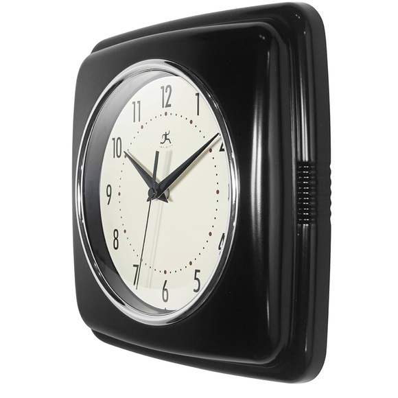 Wall Decor | Infinity Instruments 9 Inch Retrovintage Square Wall Clock ...